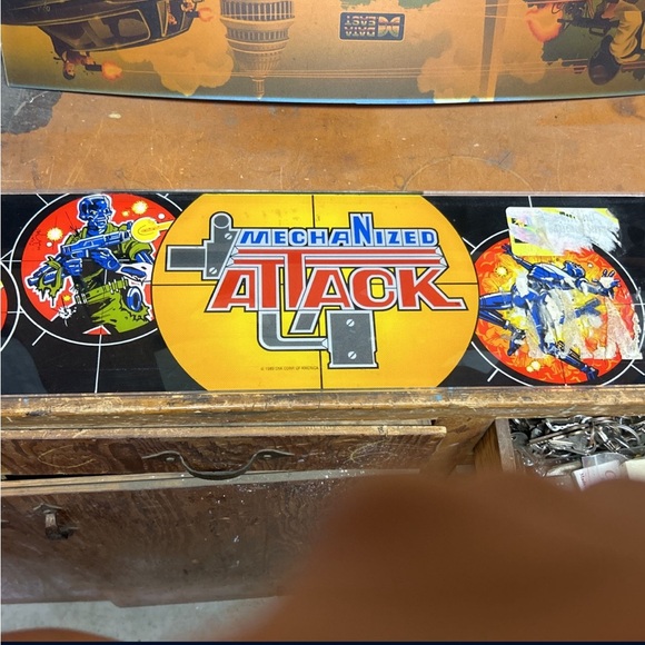 Other | Original Snk Mechanized Attack Arcade Video Game Marquee Sign ...